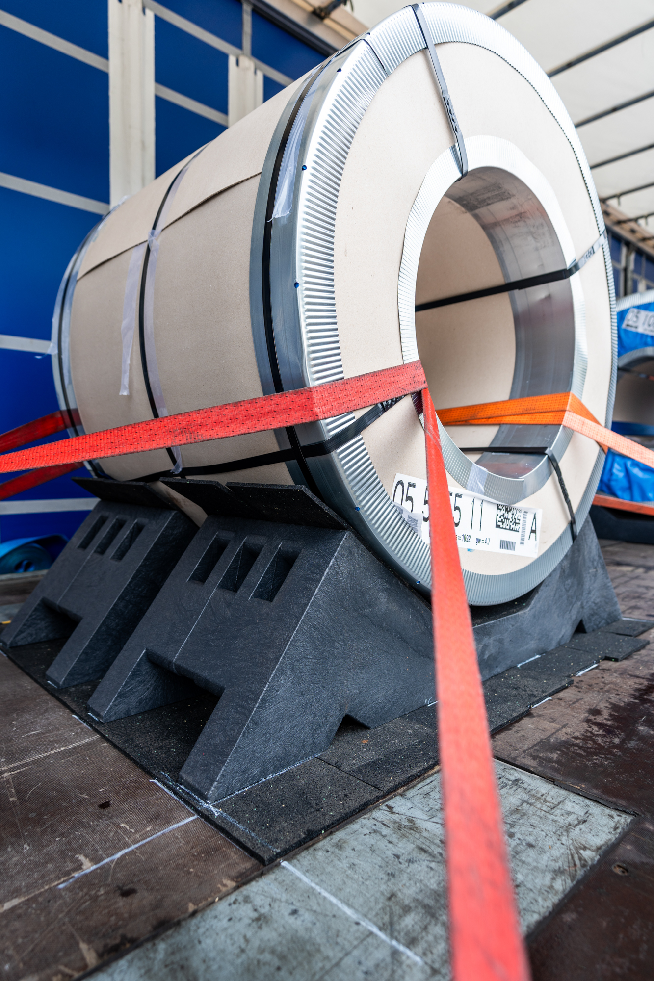 KLP® Coil Transport Cradle | Safe Steel Coil Transport on Flatbed Trailers